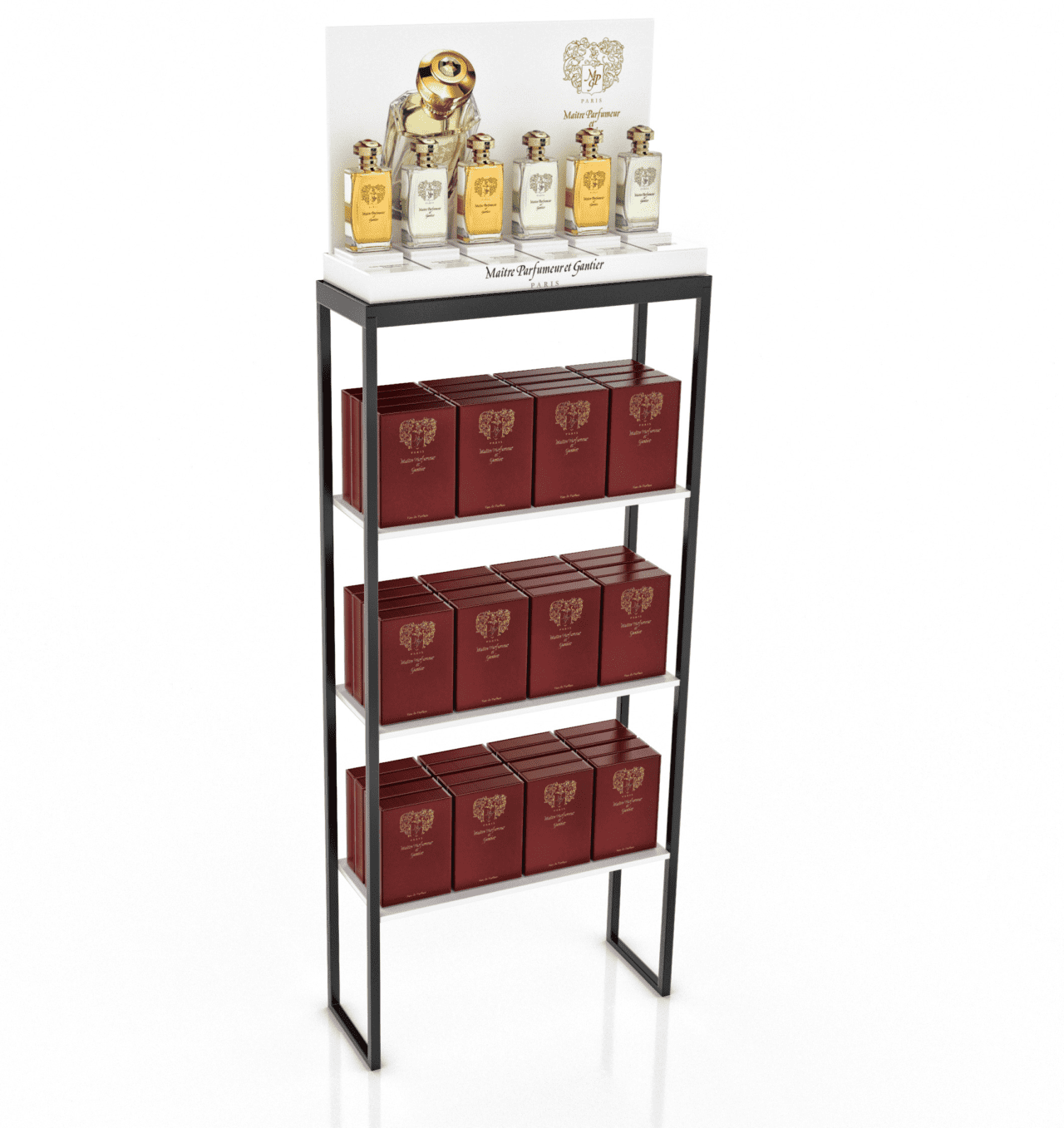 PLV métal sur-mesure : Présentoirs robustes et design